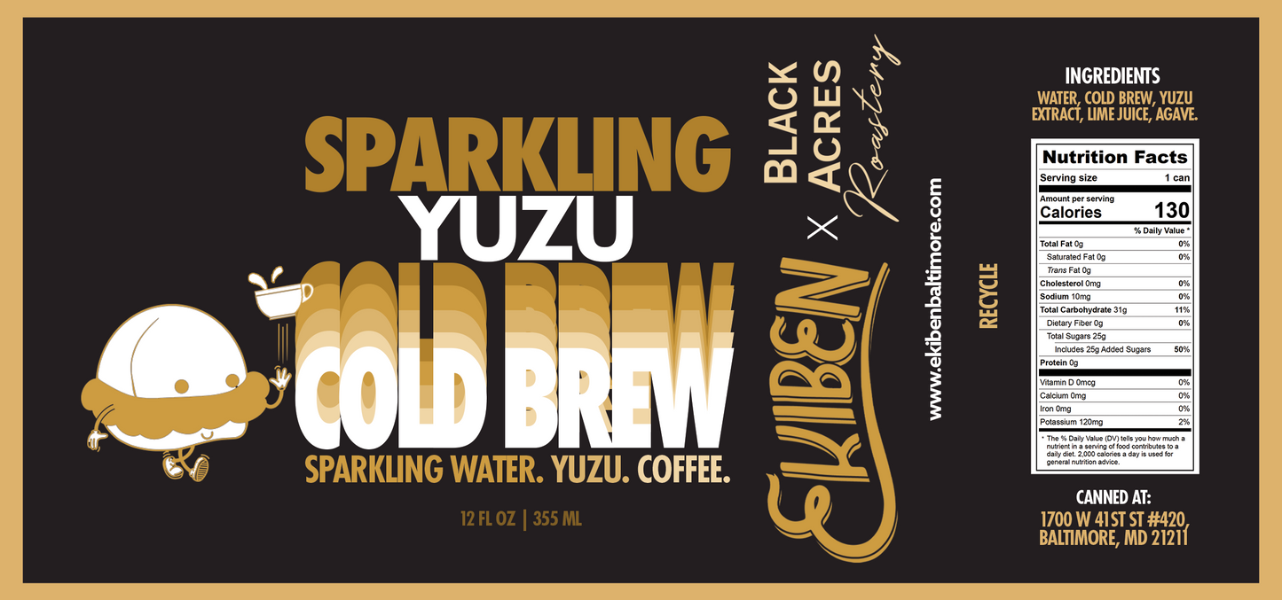 Sparkling Yuzu Cold Brew Soda – Black Acres Roastery-Subscriptions ...